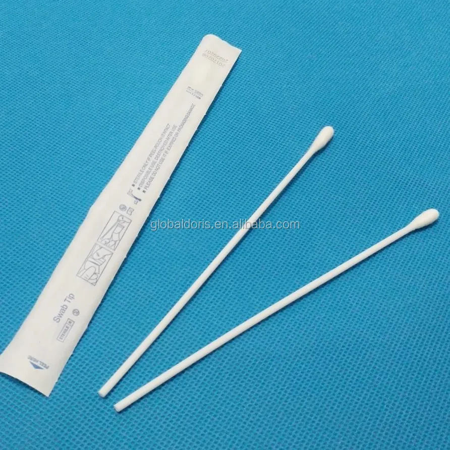 6" Medical Sterile Rayon Tipped Swabs With Plastic Shaft - Buy Rayon ...