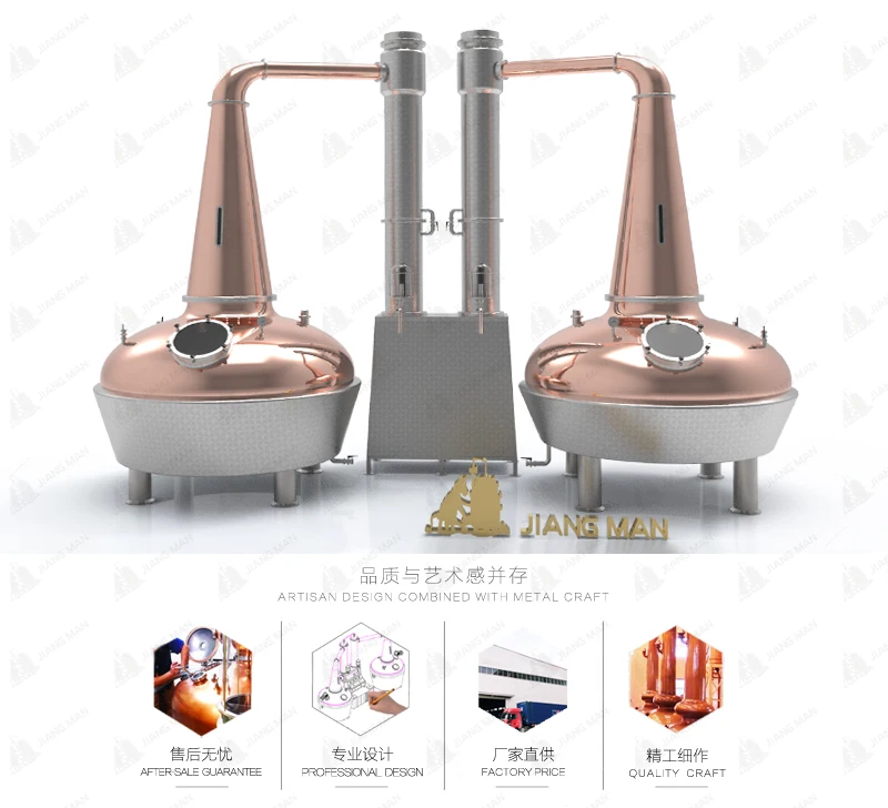 Rum Whisky Distillery Copper Pot Still 800 L Alcohol Distillery ...