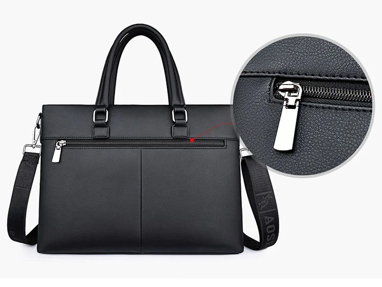 Jing Pin Synthetic Leather Men's Handbags Tote Designer Business Bags ...