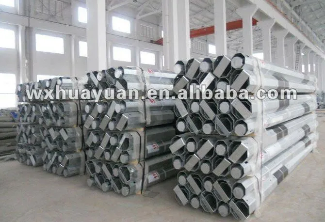 Octagonal Galvanized Steel Electrical Post - Buy Octagonal Galvanized ...