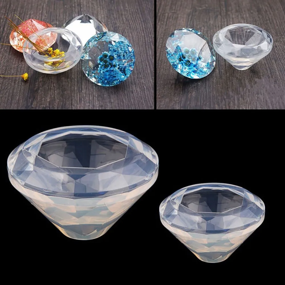 DIY Diamond Shape Resin Jewelry - Silicone Pendant Mold