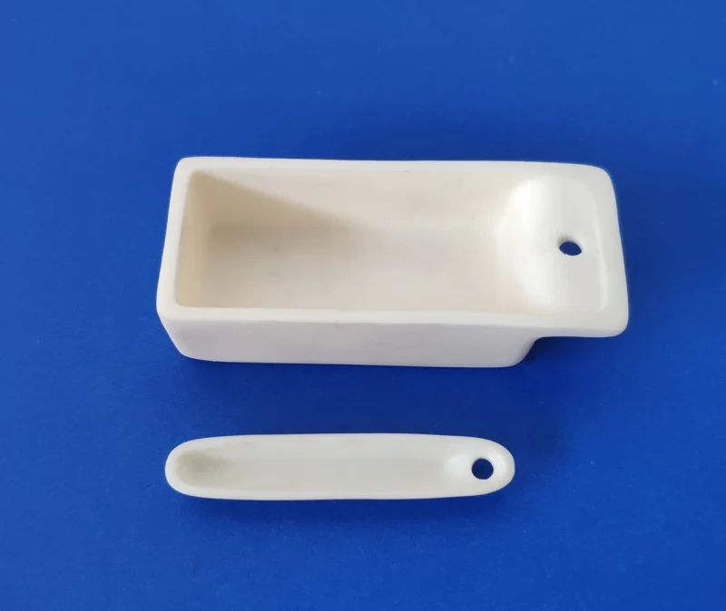40*10mm To 100*84mm Lab Use High Alumina Ceramic Combustion Boat With ...