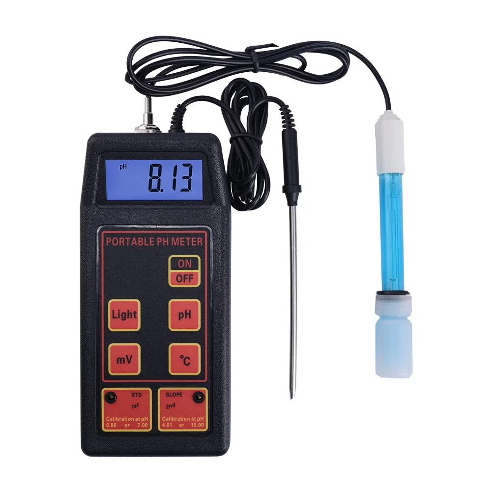 3-in-1 High Accuracy Portable Ph/mv/temp Meter + Replaceable Ph & Orp ...