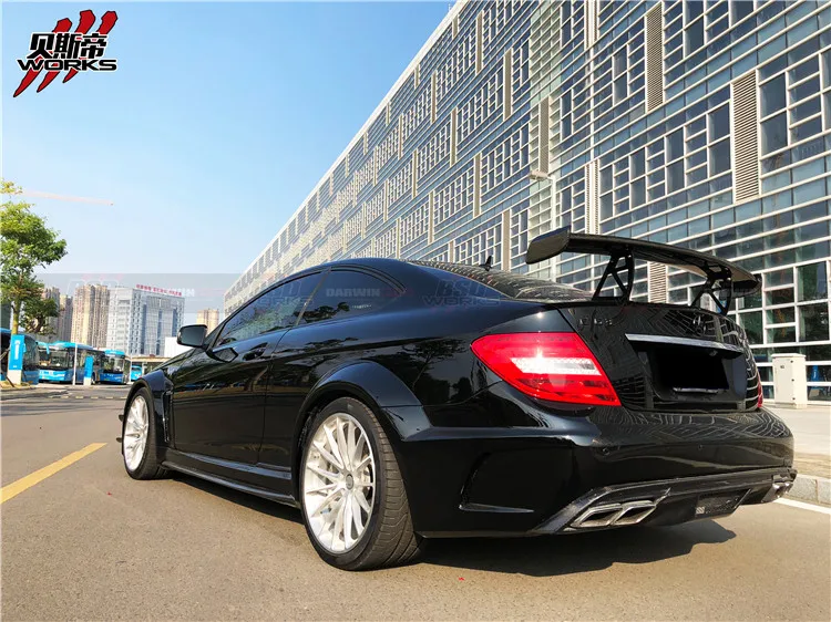 Darwinpro Carbon Fiber GT Wing Trunk Spoiler for C63 AMG