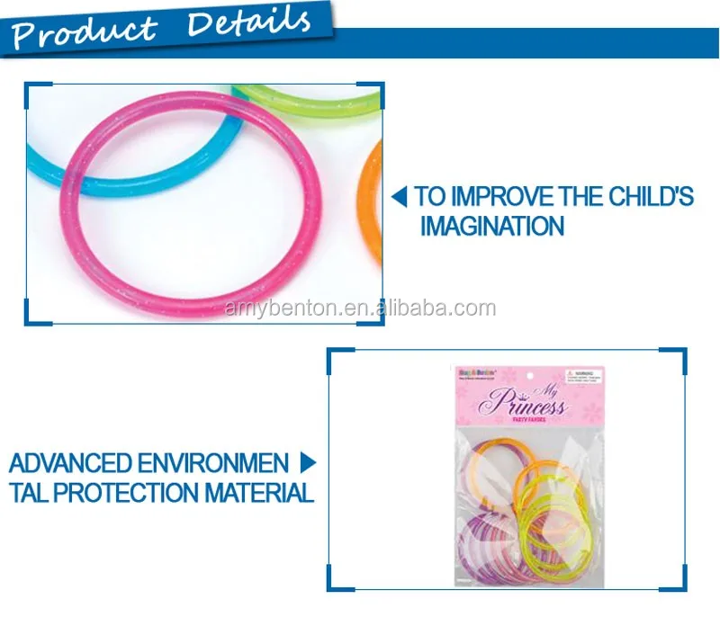 Hot Promotional Toys Colorful Clear Plastic Bracelet For Kids - Buy ...