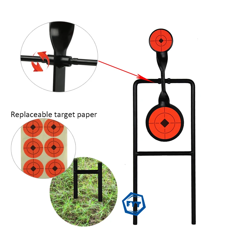 Factory Directly Airgun .22 Caliber Steel Target Practise Rotate Ground ...