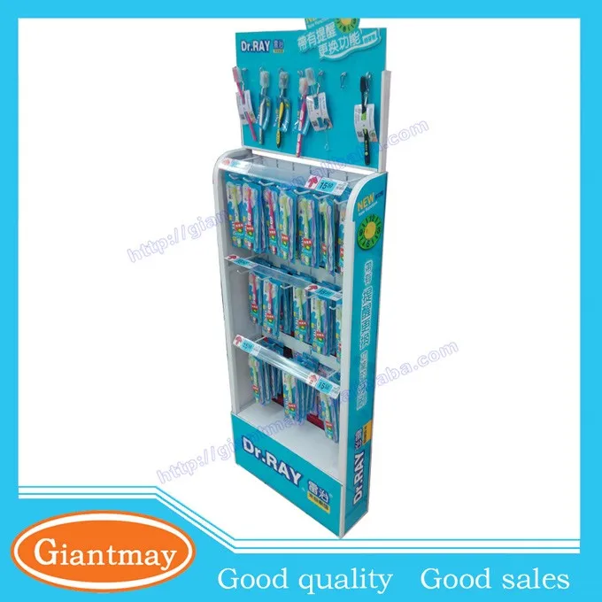 Floor Standing Toothbrush Metal Display Rack For Supermarket - Buy ...
