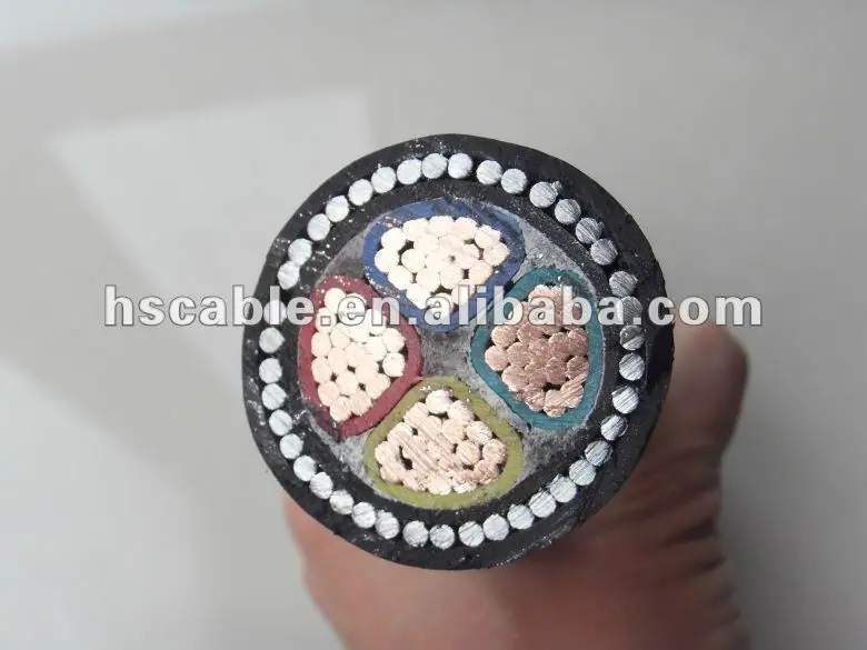 0.6/1KV 镀锌钢丝铠装 CU/XLPE/PVC/GSWA 电力电缆| Alibaba.com