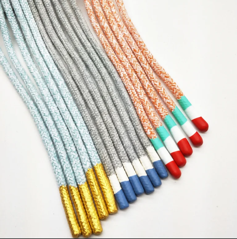 Special Silicone Dipping End Hoodie String Colored Cotton Rope - Buy ...