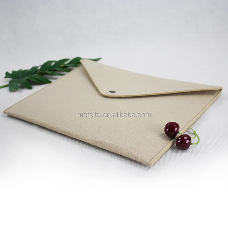 Wholesale Customized A4 Size Felt File Folder For Document With Button ...