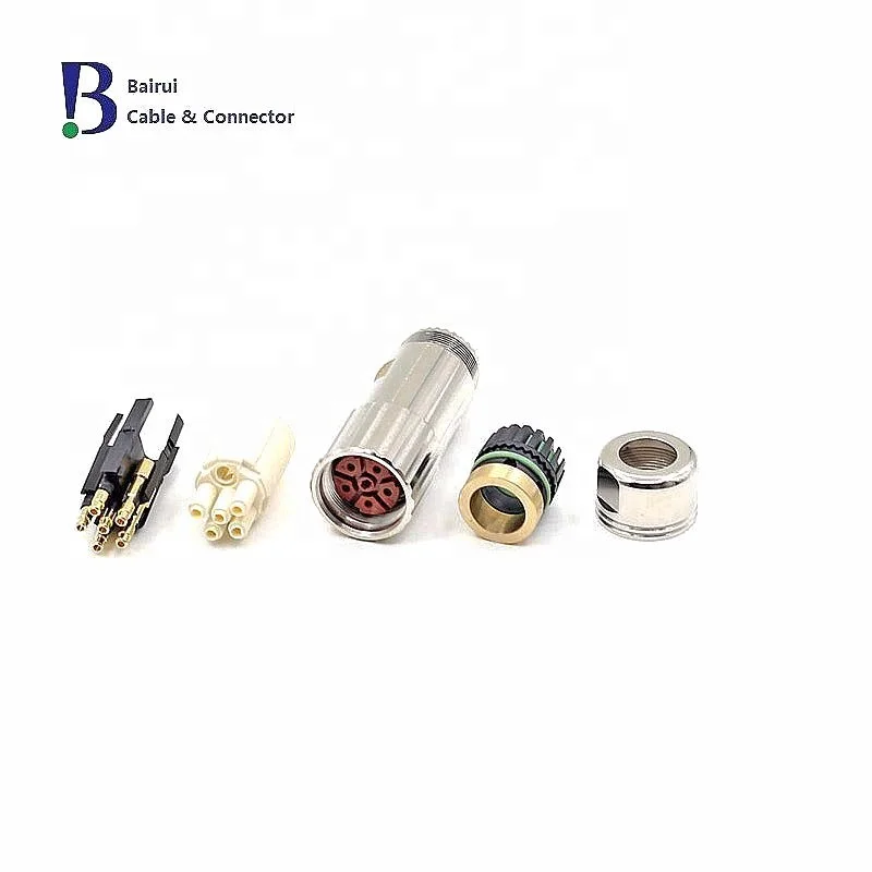 M23 Cable Mount Connector 6 Pole Socket 923 Series Metal Field ...