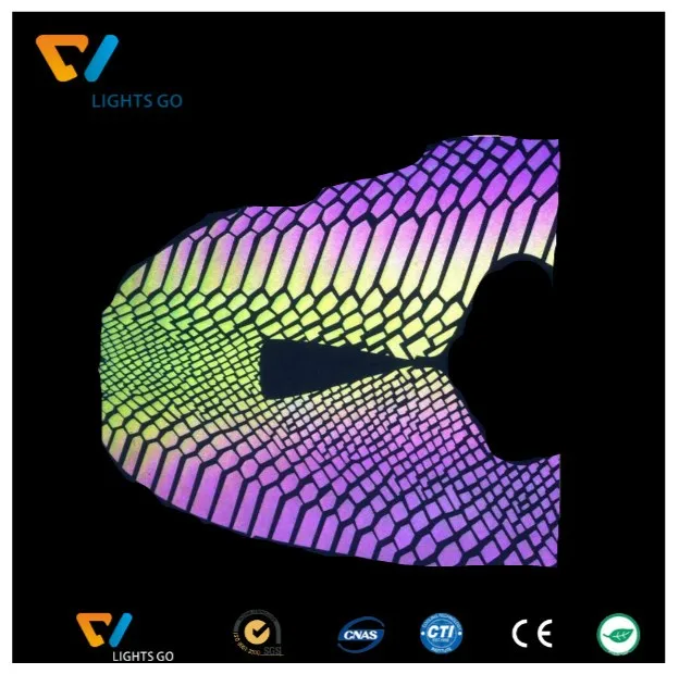 2017 New Products 7 Rainbow Color High Light Reflective Fabric Material ...