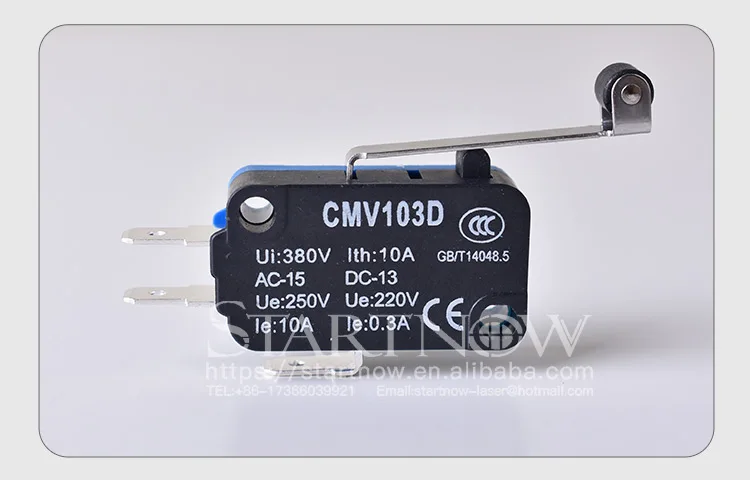 Momentary Micro Limit Switch Cmv103d Ue220v 0.3a With Long Handle Open ...