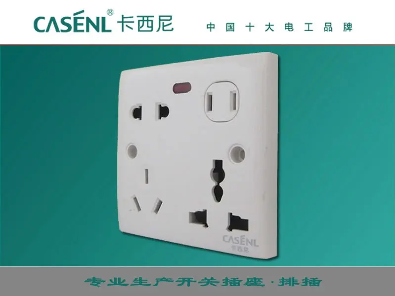Electrical Multi Socket Wall Sockets/multi 6 Pin Plug Socket With ...