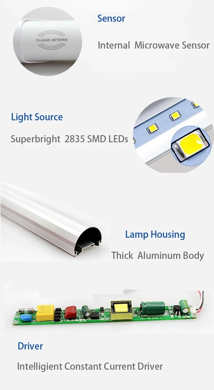With Pir Motion Sensor 4FT 8FT LED T8 Sensor Tube Light| Alibaba.com