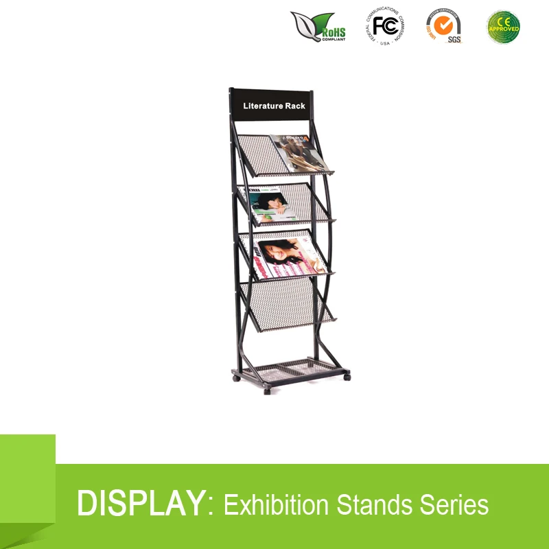 Z Shape Catalog Stand Collapsible Literature Rack Show - Buy Literature ...