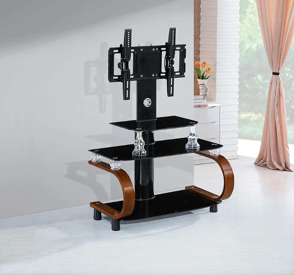 Modern Glass Furniture Hot Selling Glass Tv Stand For Aluminum Tube ...