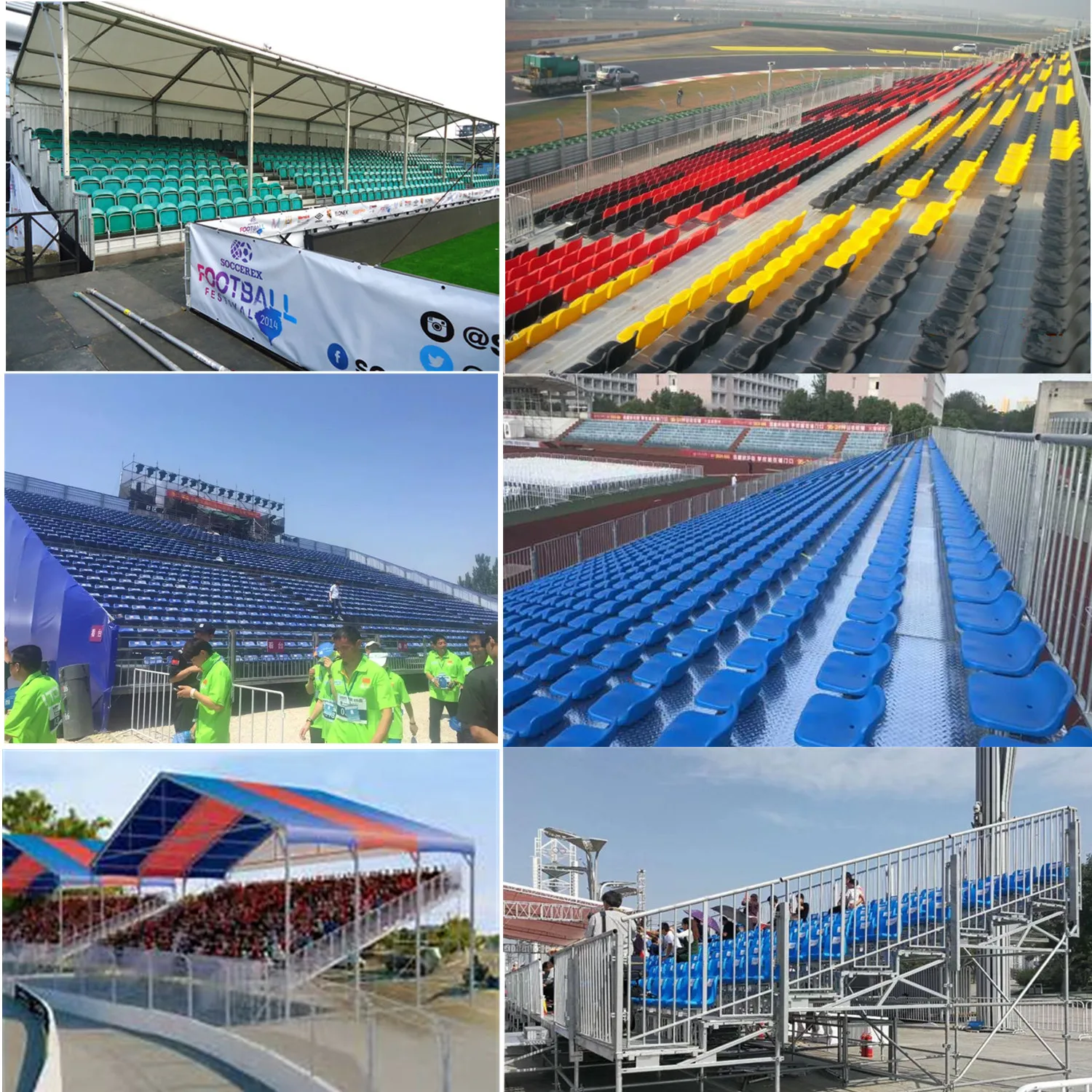Metal Grandstands Outdoor Rugby Football Field Stadium Bleachers ...