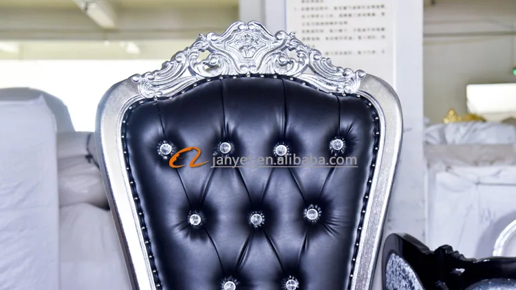 Factory Direct High Back Wedding Rental Black King Throne Chairs For ...