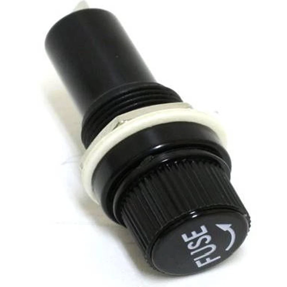 Accf002 20amp Panel Mount Agc Glass Fuse Holder Fit With 1/2 Inch Hole ...