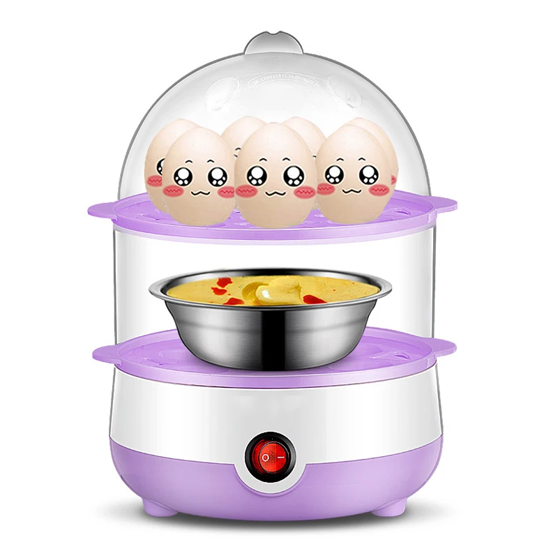 Portable Plastic Double Layer Microwave Electric Egg Cooker - Buy ...