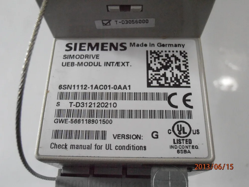 Siemens Simodrive 611-d 폐쇄 루프 제어 플러그 인 유닛 2 축 표준 폐쇄 루프 제어 6sn1118-0nj01 ...