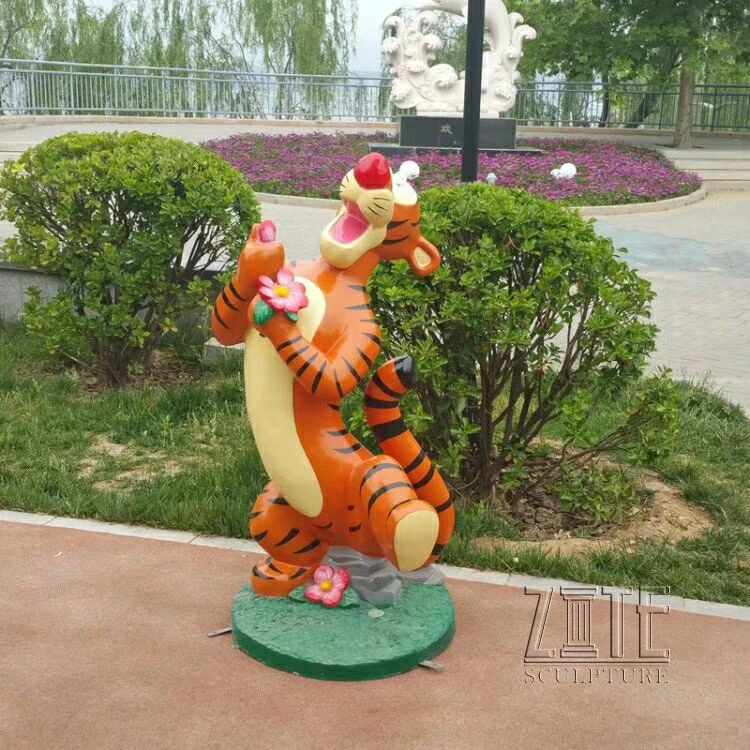 Popular Design Outdoor Decorative Cartoon Fiberglass Sculpture Jumping ...