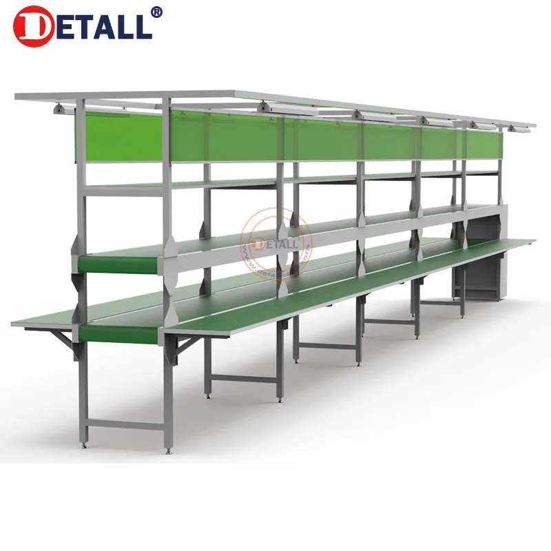 Automatic Motorized Production Conveyor Belt Assembly