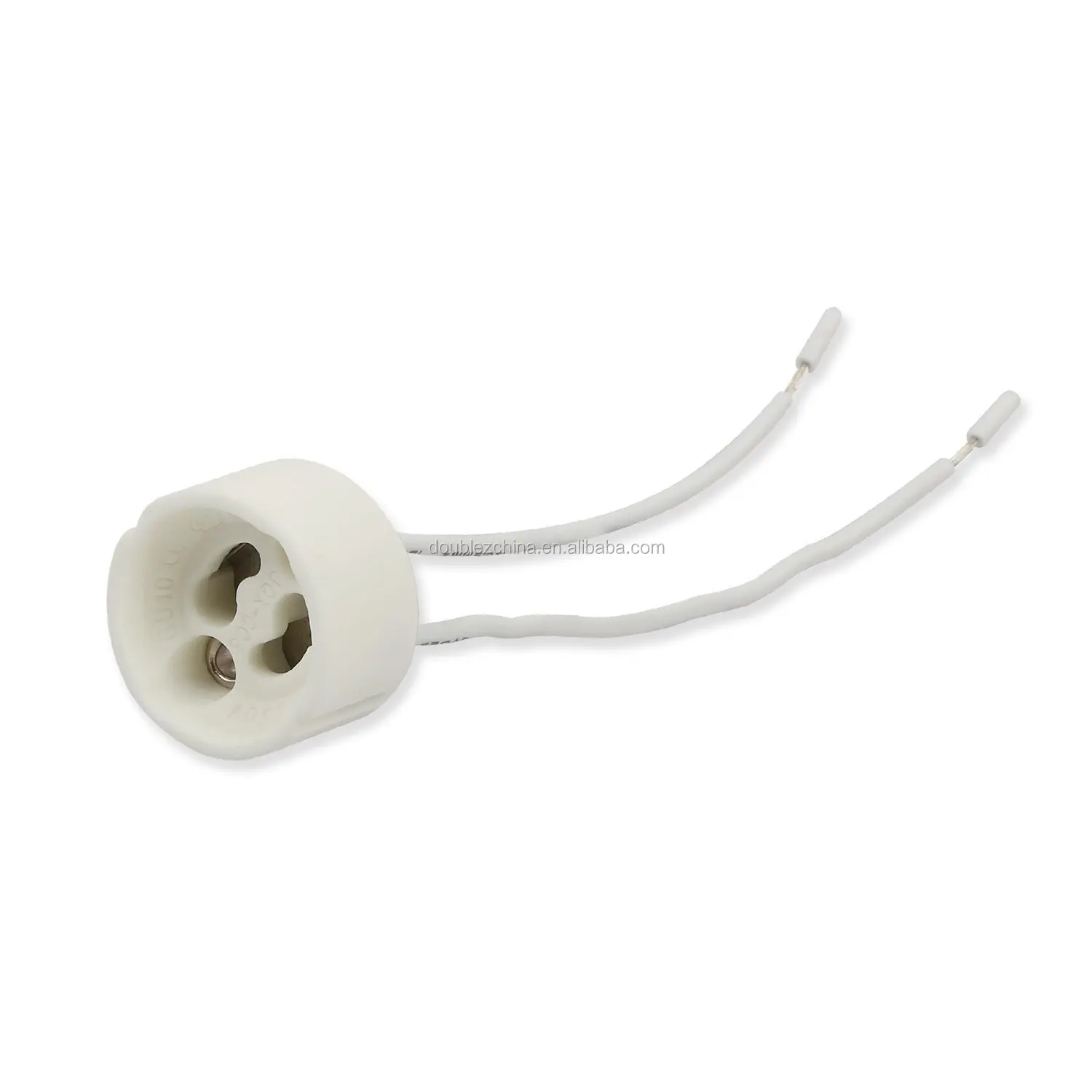 Gu10 Socket Adapter Ceramic Lamp Holder Gu10 Base Wire Connector - Buy ...