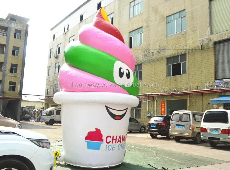 2021 Hot Sale Giant Inflatable Ice Cream Cone for Advertising