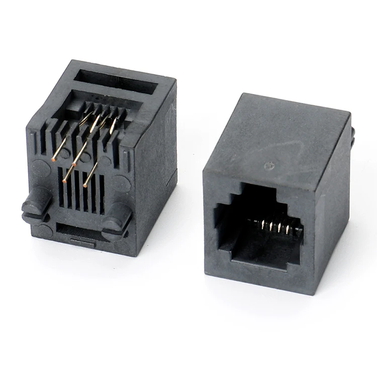 Conector Rj45 Pcb Jack Conector Rj45 Rj12 6p6c Com 180 Graus - Buy ...