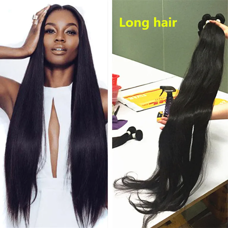Hot Selling 40inch Virgin Human Hair Straight Bundles,Long Length 28 30 ...