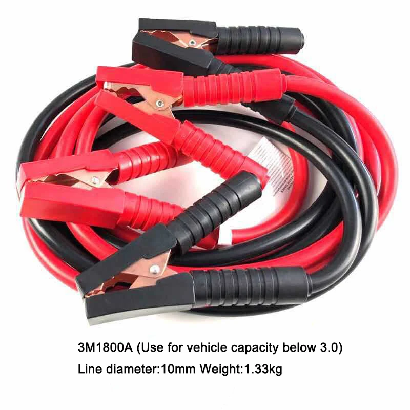 Power Line Car Truck Battery Booster Line Jumping Cables Power Fire ...