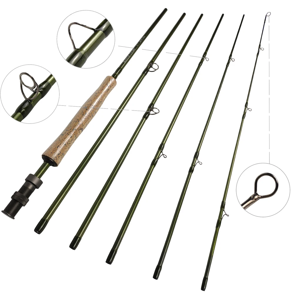 Carbon Fiber Travel 6 Piece Fly Fishing Rod (B02)| Alibaba.com