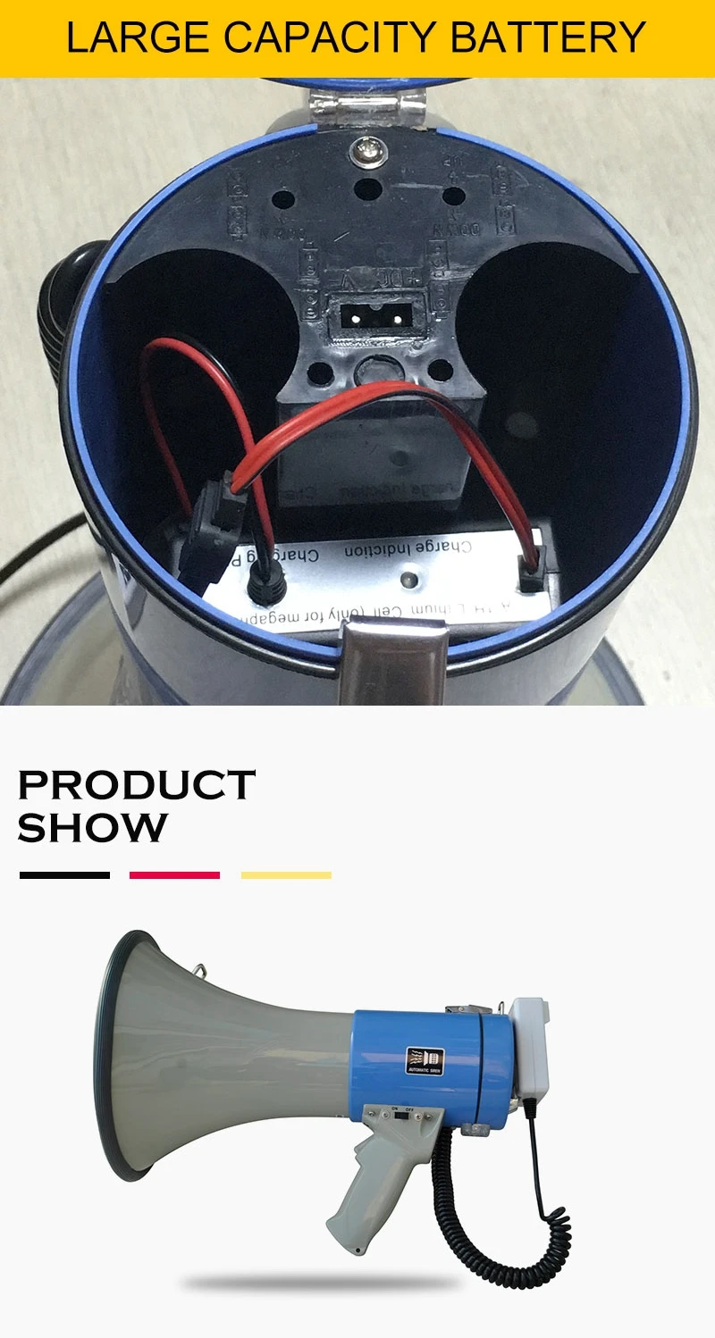 25w /50w Speaker Bullhorn Voice Amplifier Handheld Mini Portable ...