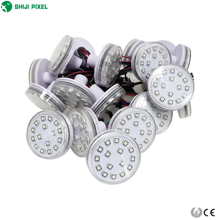 Amusement Park Led Cabochon 16led 5050 Rgb 24v Ucs2903 60mm Led Pixel ...