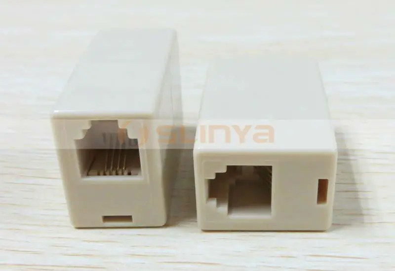 Rj11 Rj12 Rj25 Phone Line Cable Coupler F To Female Connector 6p6c ...