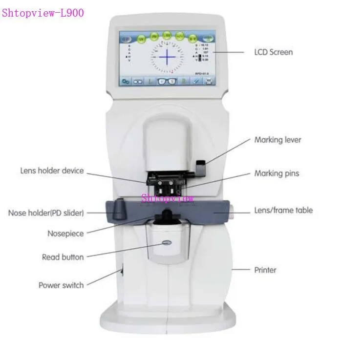 New Design Optical Auto Lensmeter Digital Lensometer Cot-l900 Auto ...