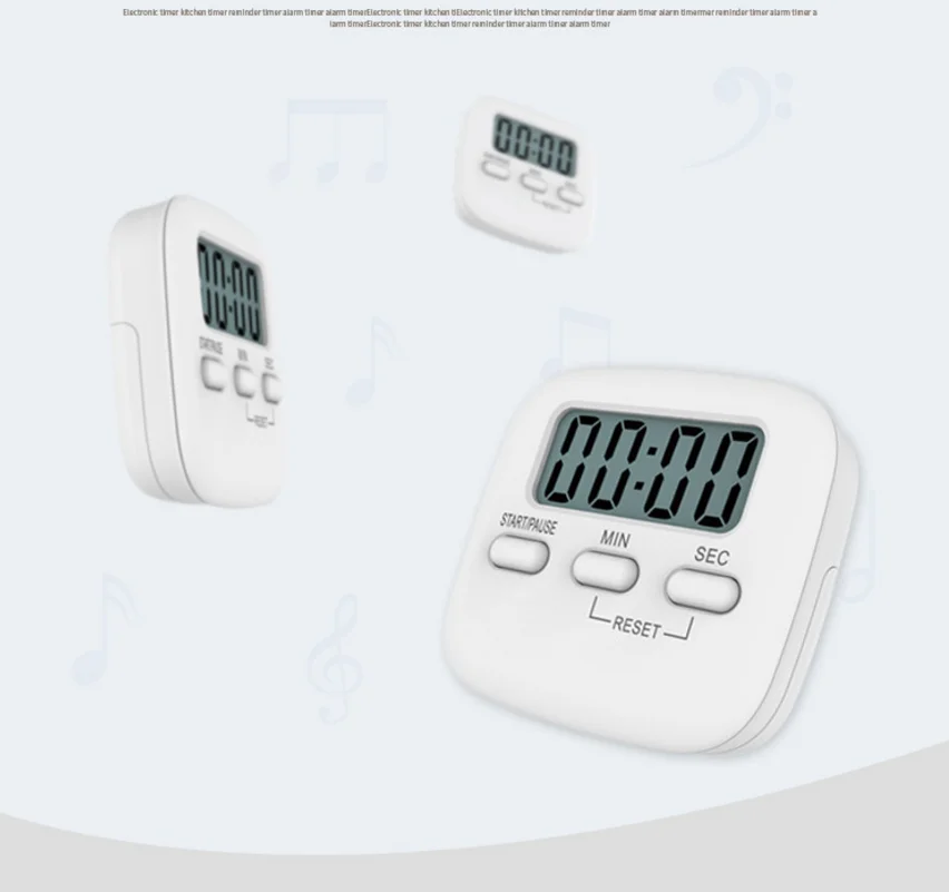 Small Digital Kitchen Fridge Timer Magnetic Back With Loud Alarm,Large ...