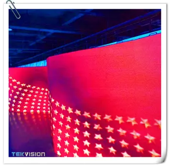 Full Color Stage Display Rental Curve Led Screen P6 Curved Slim Light ...