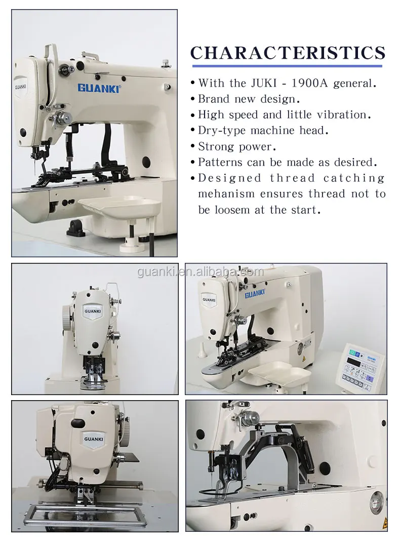 Guanki-máquina De Coser De 1900a Direct Drive Bartack,Máquina De Coser ...