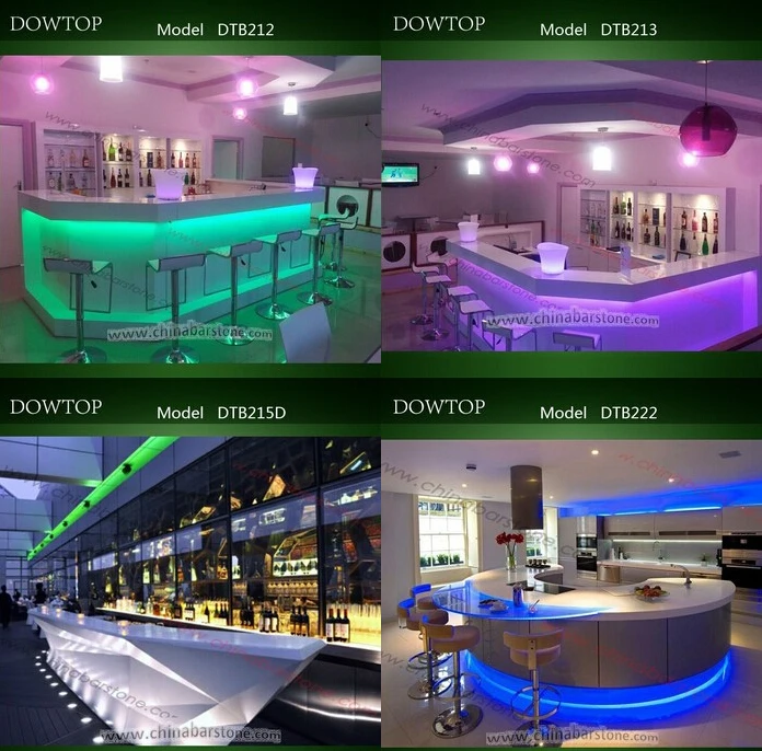 Modern Design Night Club Lighted Small Bar Counter,Commercial Light Up ...
