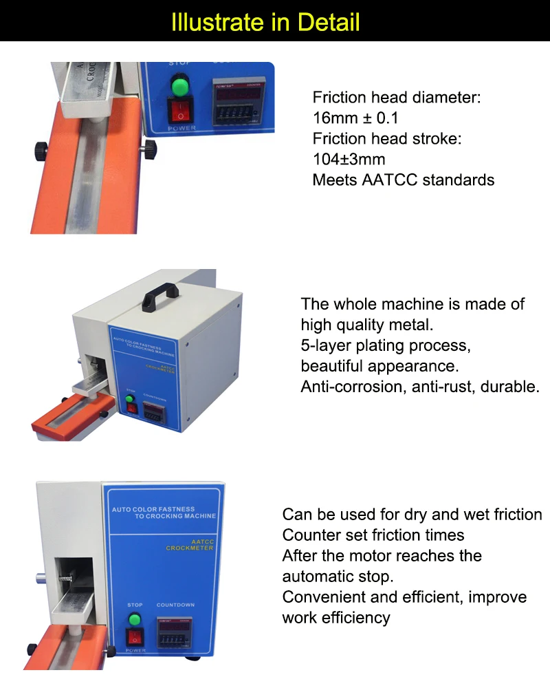 AATCC Crocking Testing Machine - Reliable Textile Standards