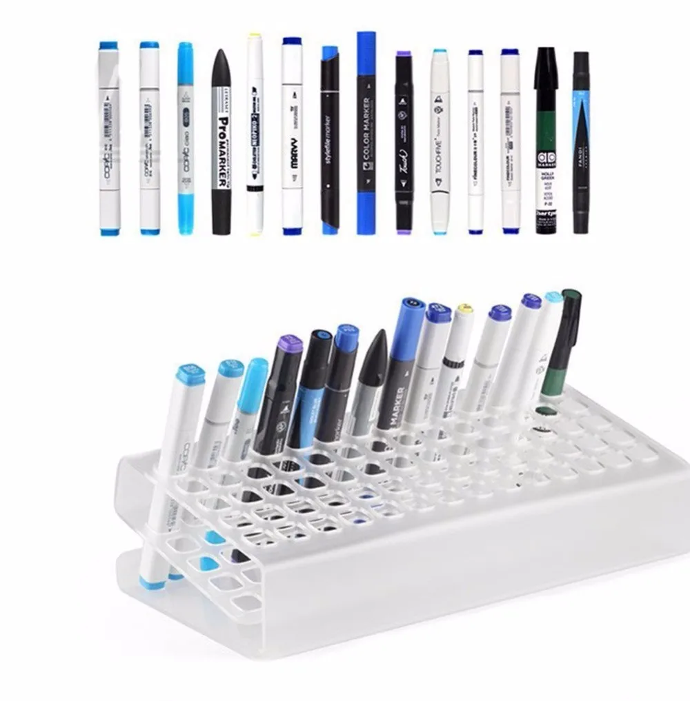 Wholesale New Design Premium Clear Acrylic 70 Pen Rack Copic Markers ...