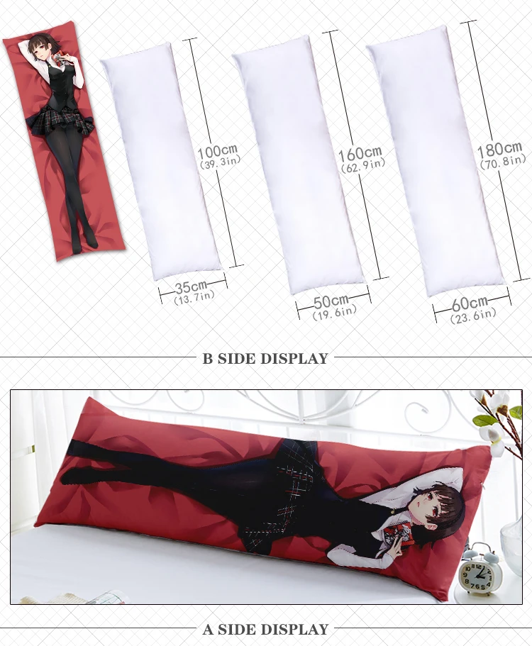 Persona 5 Makoto Niijima Anime Dakimakura Body Pillow Case - Buy Anime ...