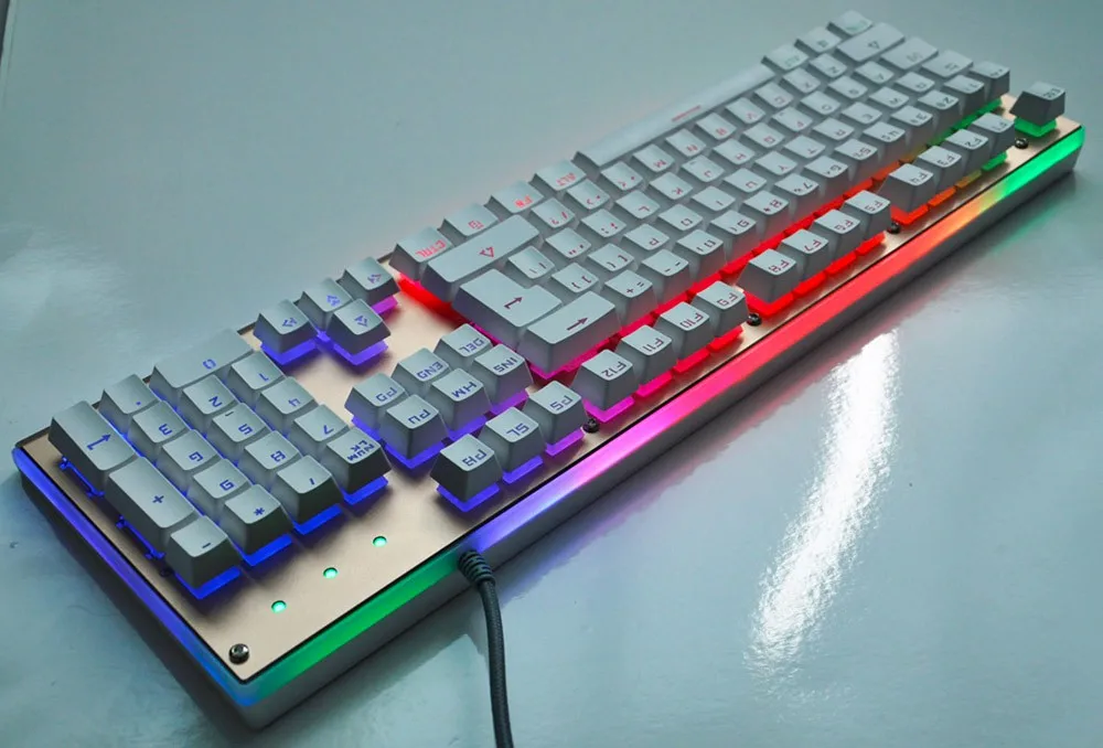 Aluminum Topcase Plunger Gaming Keyboard With Double Shot Mechanical ...