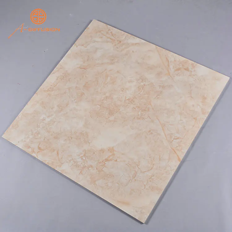 Red Ceramic Tile with Marble Look - 800x800mm Porcelain