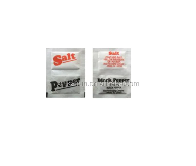 Customized Printing Salt And Pepper Packets Salt And Pepper Sachets ...
