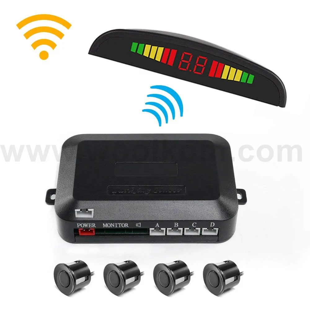 Led Display Wireless Parking Sensor With Buzzer Alarm Indicator ...