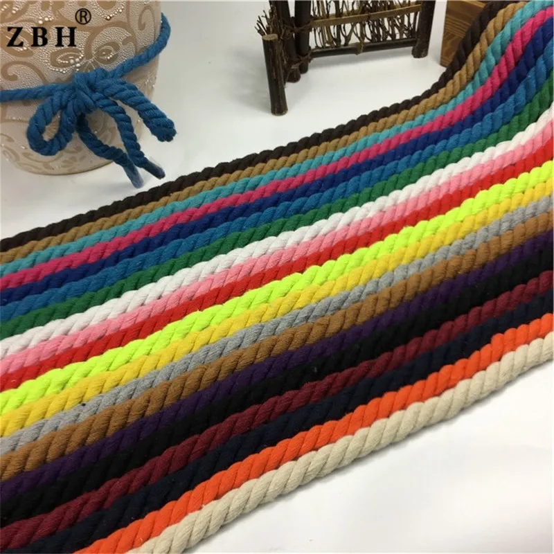 12mm 3-strand Braid Mul-ticolor Recycled Decorative Wholesale Rope ...